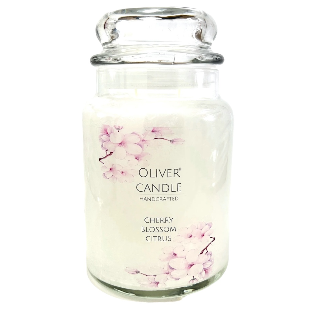 Cherry Blossom Citrus Apothecary Jar | Oliver Candle