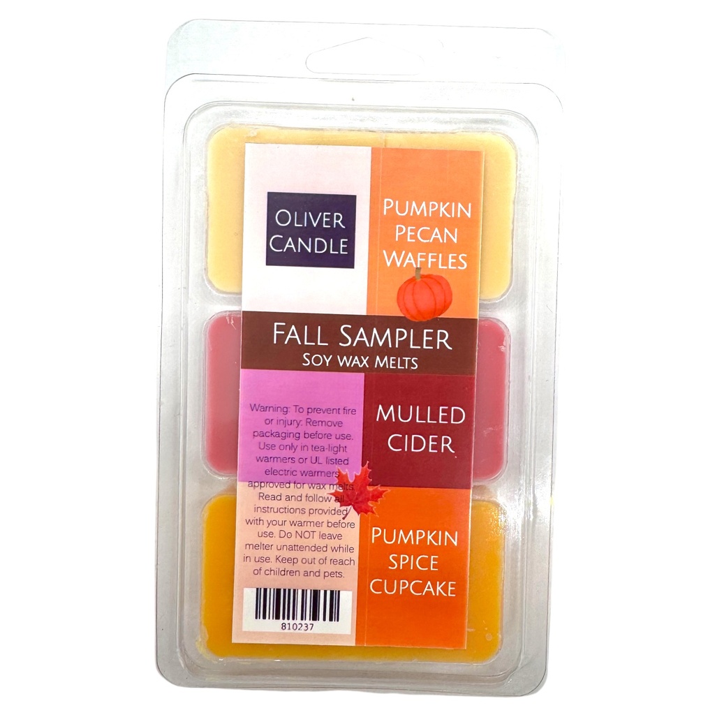 Fall Wax Melt Sampler Pack | Oliver Candle